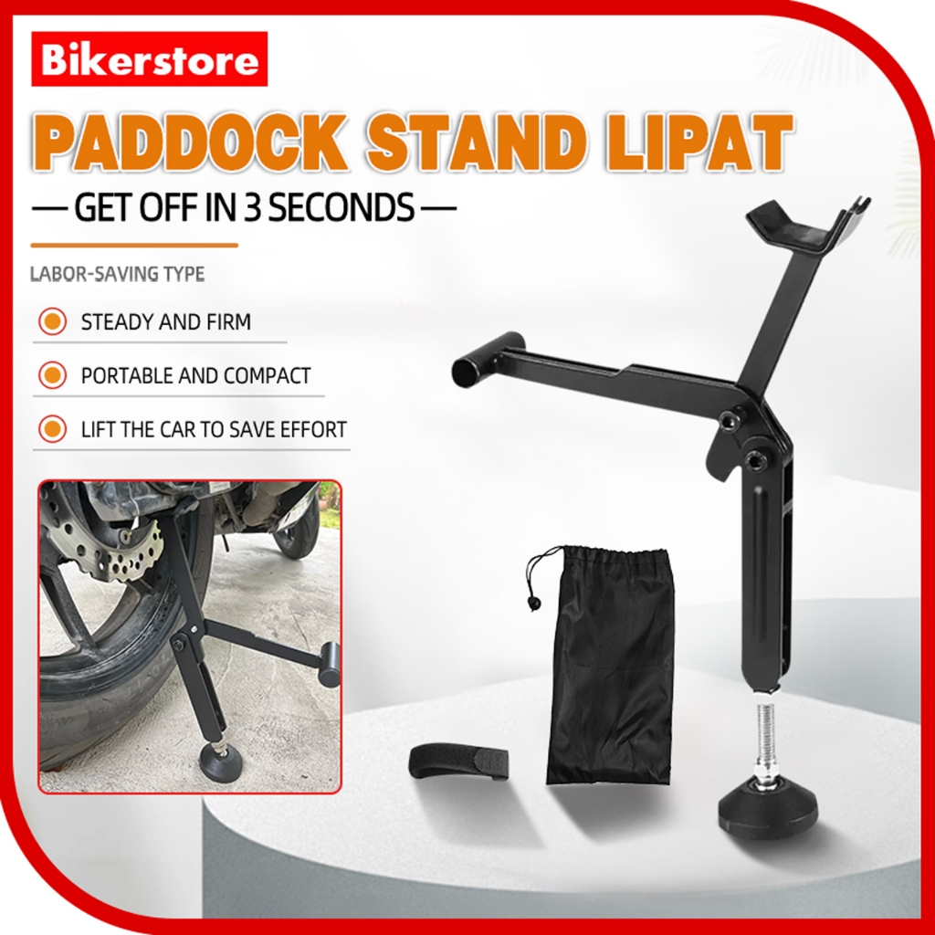 Motorcycle Paddock Stand Lipat Pocket Foldable Single Side Rear Wheel ...
