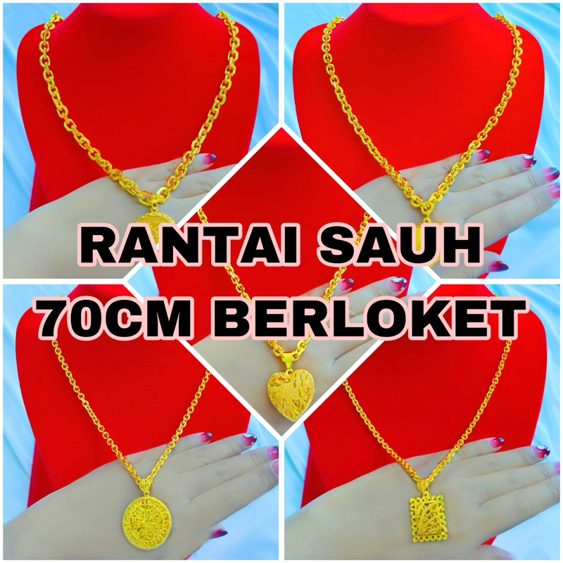 Gold BANGKOK SAUH CHAIN 70CM | Shopee Philippines