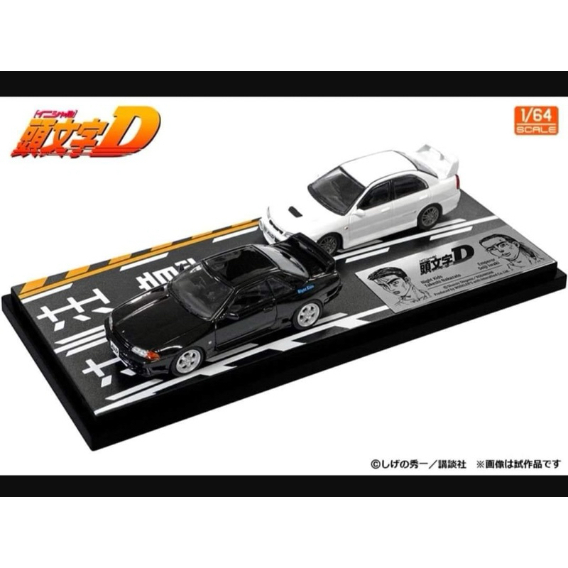 Modeler’s Initial D 1/64 Nissan Skyline GT-R (R32) + Mitsubishi Lancer ...