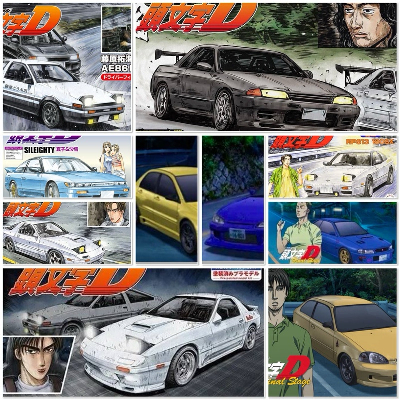 HOT WHEELS CUSTOM INITIAL D Part 2 MAZDA RX-7 NISSAN GTR R32 R34 ...