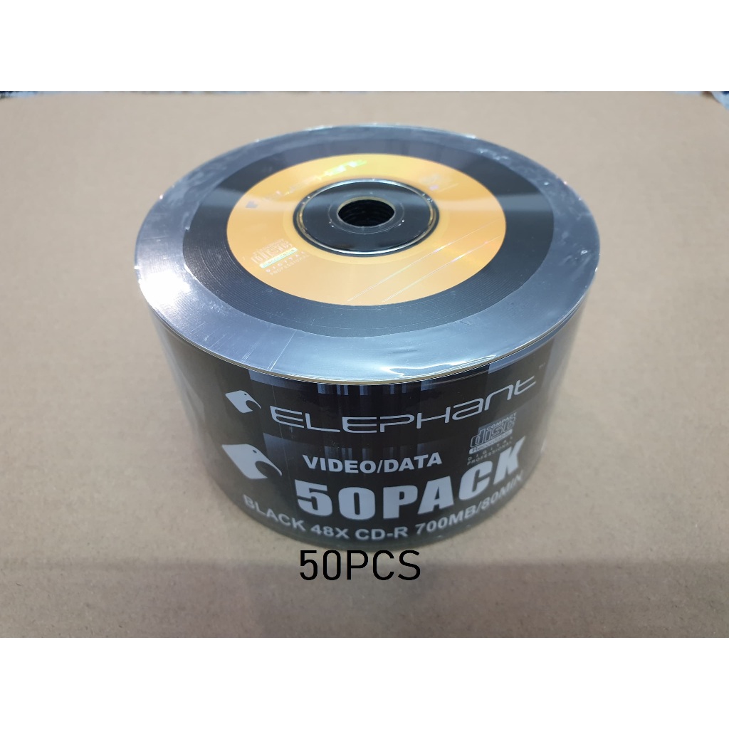 ELEPHANT CDR DISC 80MIN 48X 700MB FOR VIDEO AND DATA (10PCS / 50 PCS ...