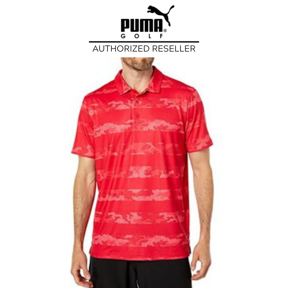 Puma golf Volition Bandana Stripe Polo 53640902 | Shopee Philippines