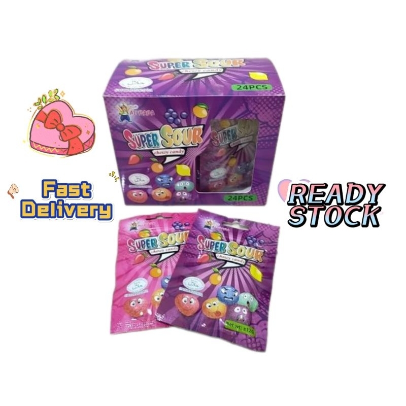 Super Sour Chewy Candy ALIBABA Mix Fruit Flavor HALAL | Shopee Philippines