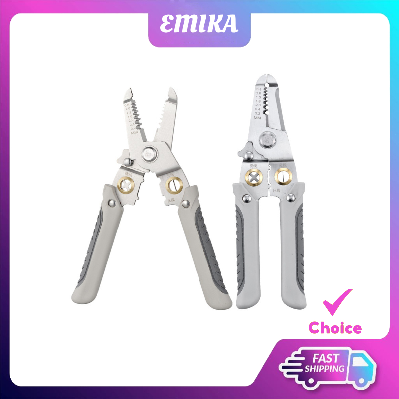Emika Choice 6 in 1 Wire Stripper Electrician Tool Hand Held Cable ...