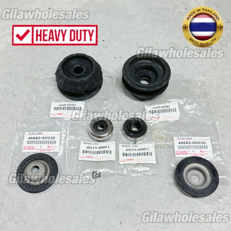 Toyota Vios NCP93 2007-2013 Yaris NCP91 Front Absorber Mounting Bearing Damper Depan 48609-0D050 ...