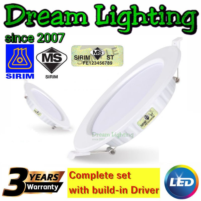 Dream Lighting SIRIM Anti Glare 18W 6 Inch Downlight LED Recessed down ...
