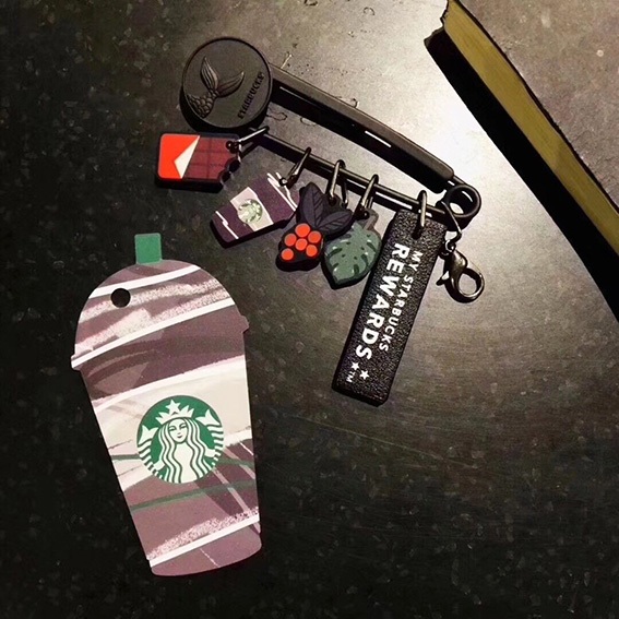 Starbucks 2018 Coffee Frappuccino Card + Keychain Set (Black) | Shopee ...