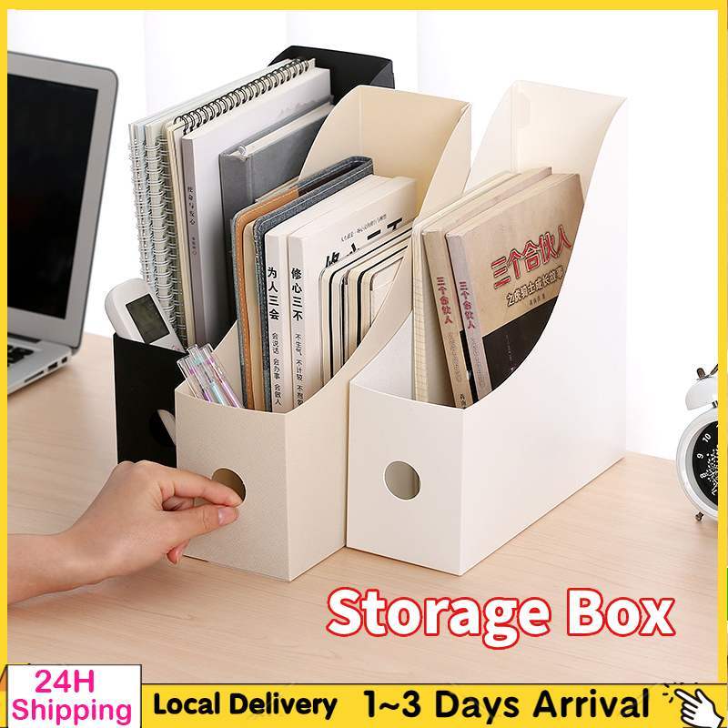 Foldable Office File Storage Box Stand Holder Book Stand Desktop ...