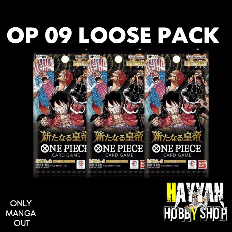 OP09 LOOSE PACK ONLY MANGA OUT ONE PIECE CARD GAME | Shopee Philippines