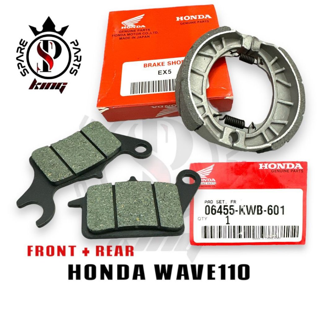 HONDA WAVE110 W110 WAVE ALPHA FRONT REAR BRAKE DISC PAD DISC BRAKE PAD ...