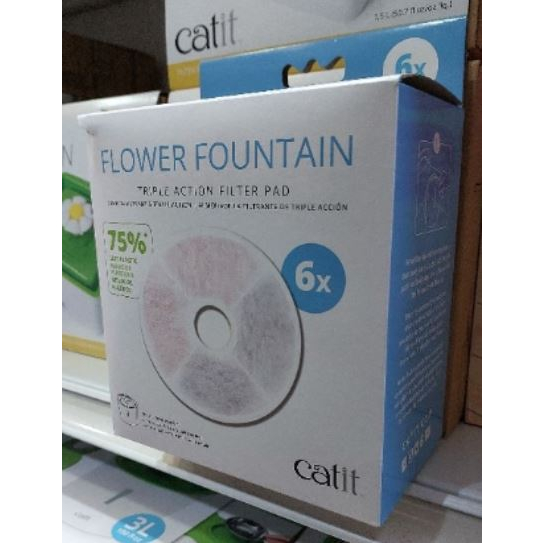 Catit Triple Action Cat Fountain Water Softening Filter – 6 pack ...