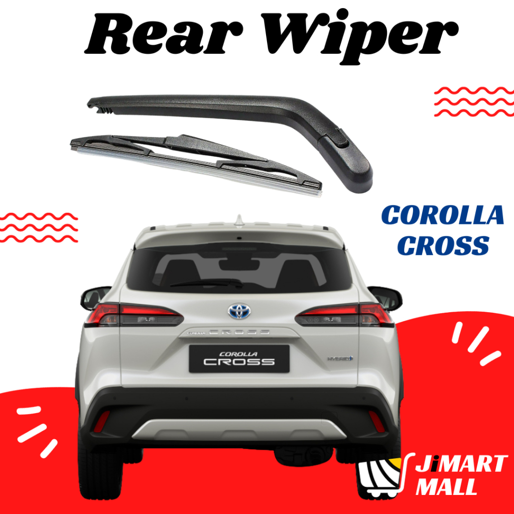 TOYOTA COROLLA CROSS REAR WIPER Car Back Wiper Belakang Kereta Rubber Silicone Wiper Blade ...