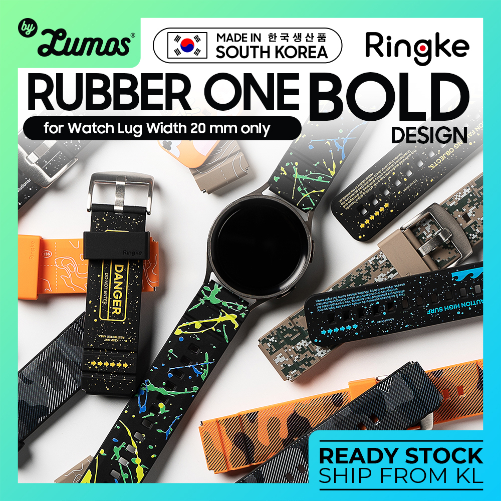 Ringke Rubber One Bold Band for Watch 5 / Watch 4 / Watch 3 Watch Lug ...