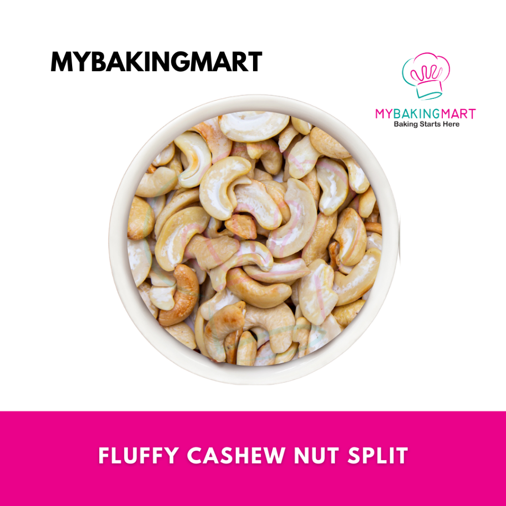 Mybakingmart FLUFFY Cashew Nut Split 1kg W320 - Raw, Plain & Soft ...