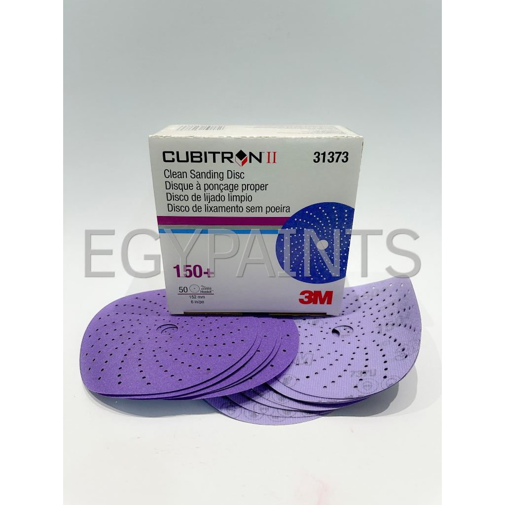3M 31373 P150 PURPLE SANDING DISC 6" 3M Cubitron II Clean Sanding ...