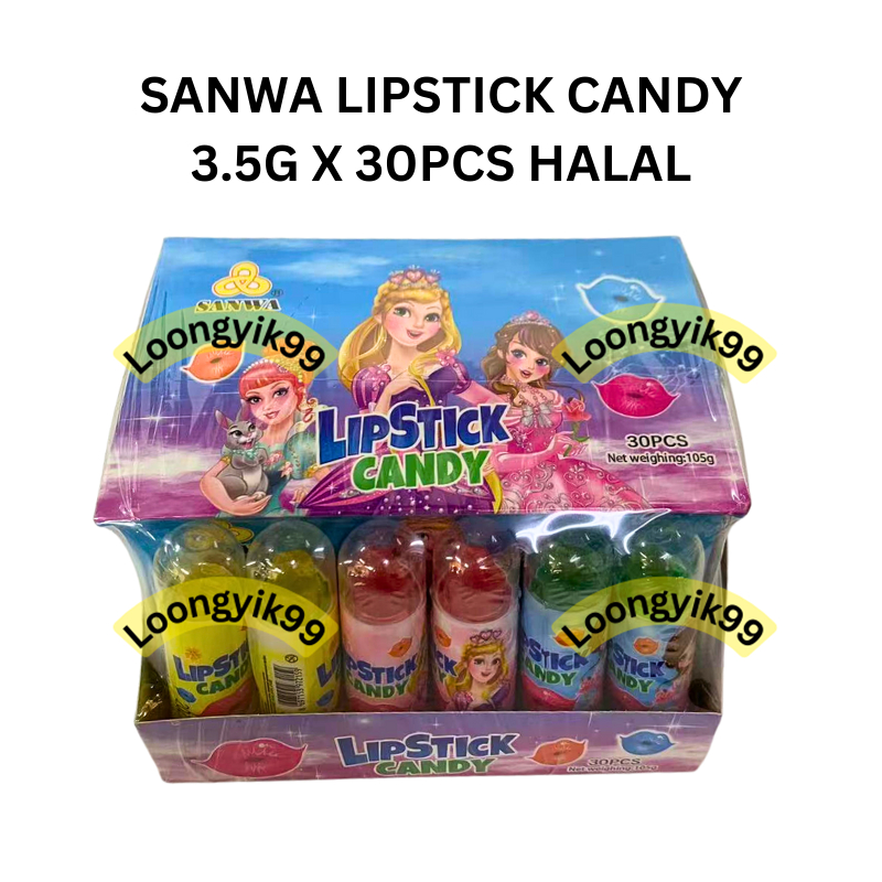 SANWA LIPSTICK CANDY 3.5G X 30PCS HALAL | Shopee Philippines