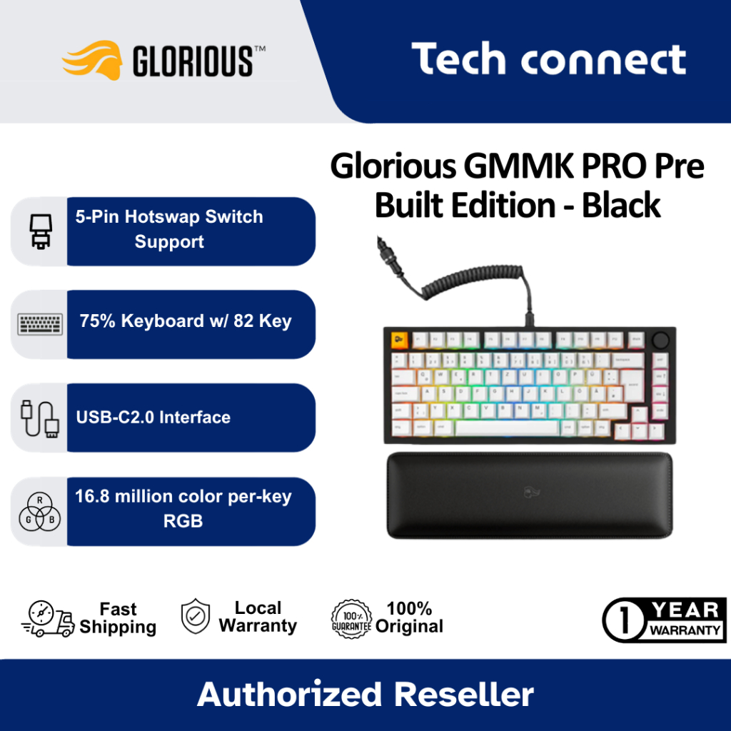 Glorious GMMK PRO Pre Built Edition - Black | Shopee Philippines