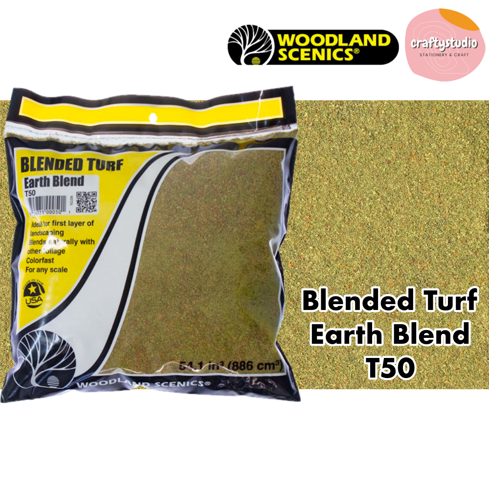 Woodland Scenics Blended Turf Earth Blend T50, Fake Grass, Architecture ...