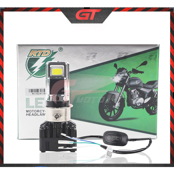 GTmotor M02D H4 Headlamp AC/DC Motorcycle LED Headlight Bulb 25W 30W Motorbike Headlight ...