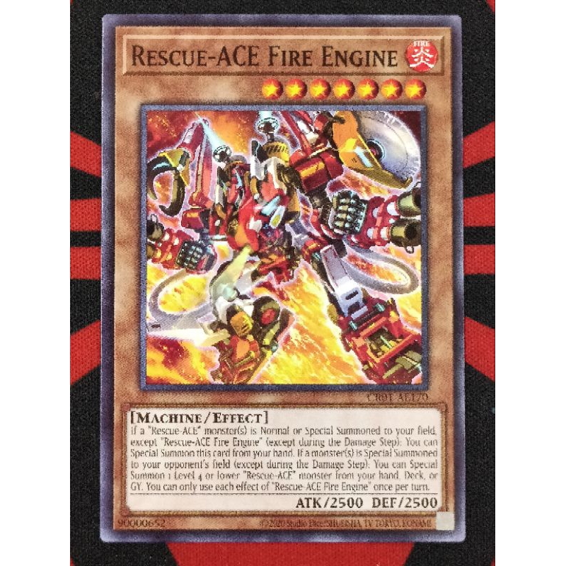 YUGIOH KONAMI TT02-AEA03 CR01-AE170 Rescue-ACE Fire Engine (C) | Shopee ...