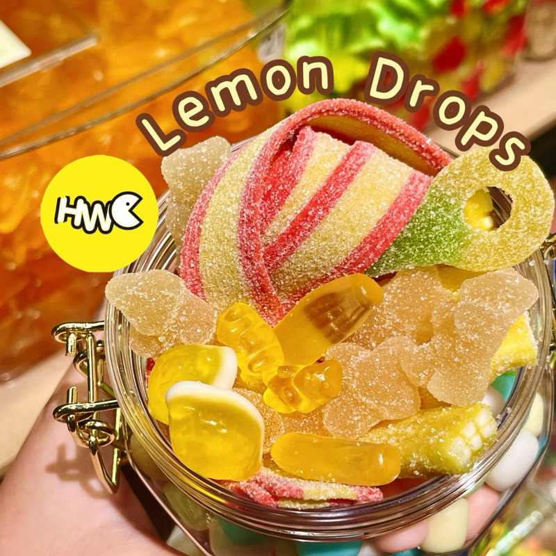 Lemon Drop Sweet and Sour Candy Gummy gulagula sedap pinklemon lemonade ...