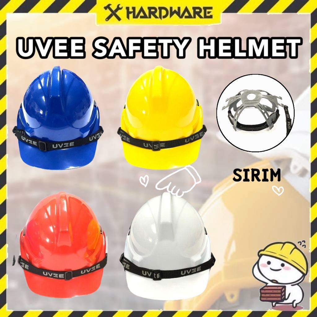 UVEE SAFETY HELMET SIRIM/GOOD QUALITY HELMET KESELAMATAN HARD HAT SITE ...