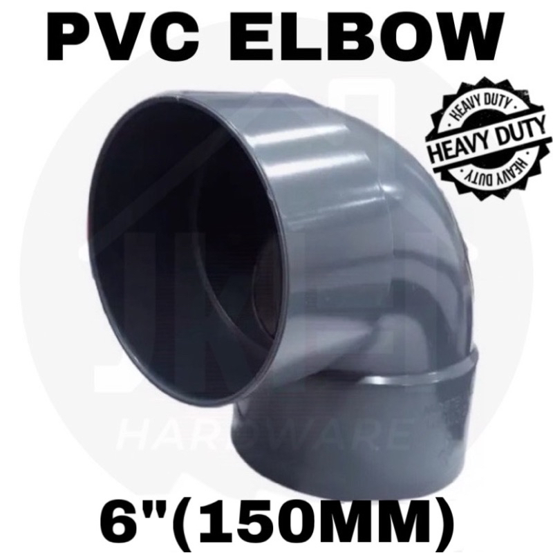 6" PVC ELBOW WATER PIPE ELBOW 150MM pvc elbow | Shopee Philippines