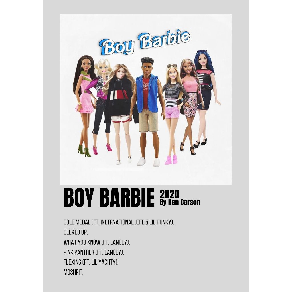 Album Cover Poster Boy Barbie by Ken Carson | Shopee Philippines