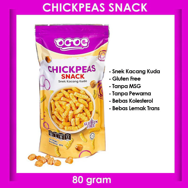 Ococ Chickpeas snack Snek Horse Beans by DrRizal snack sihat 80g ...