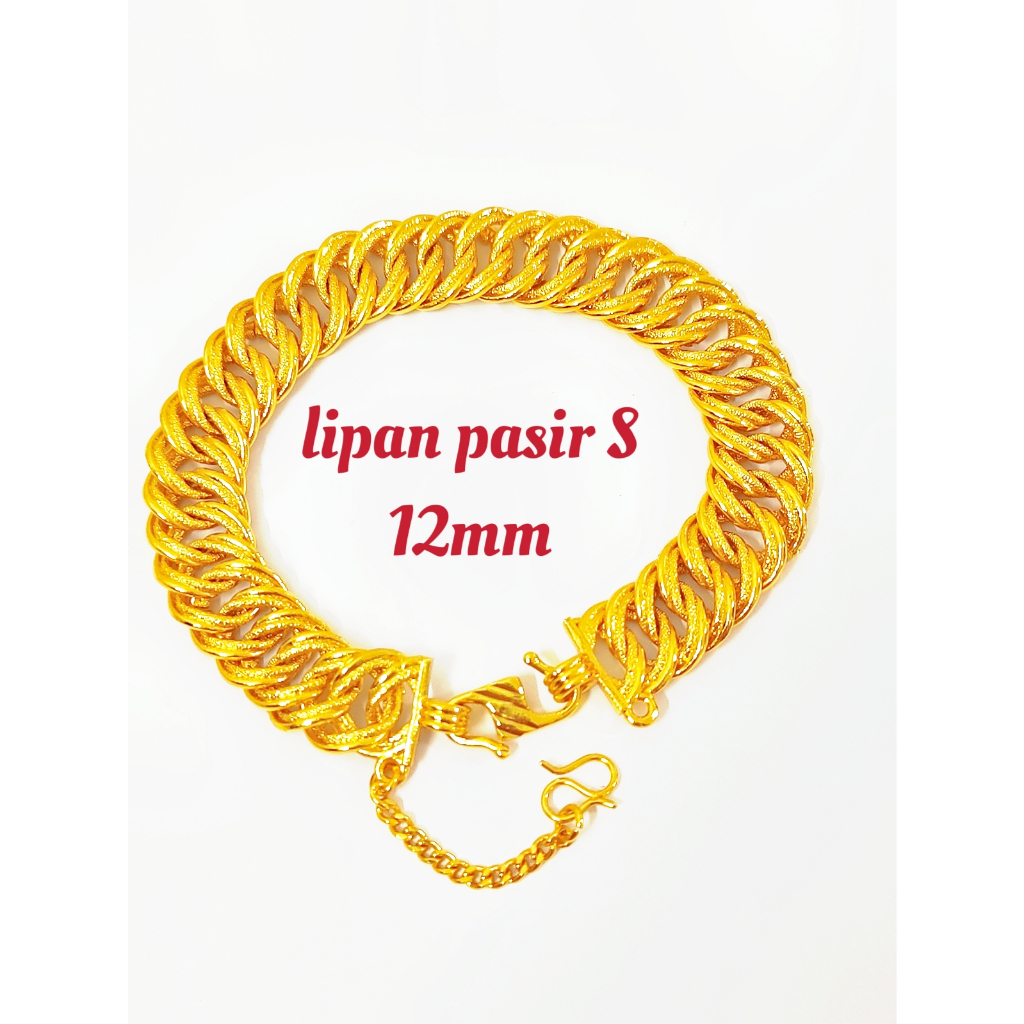 Rantai tangan lipan pasir new design Emas bangkok bracelet | Shopee ...
