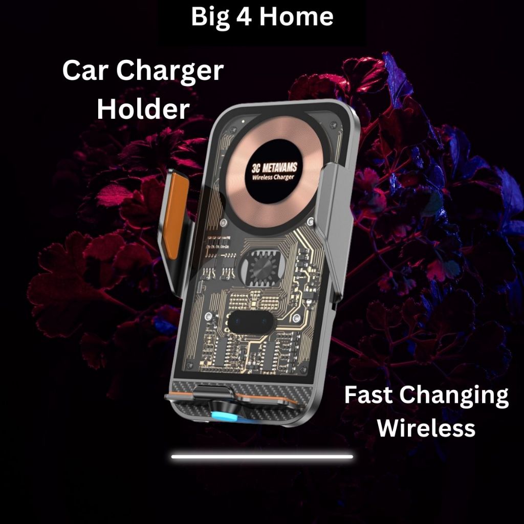Transparent Fast Charging Car Holder Mechanical Wireless Auto Clamp Car ...