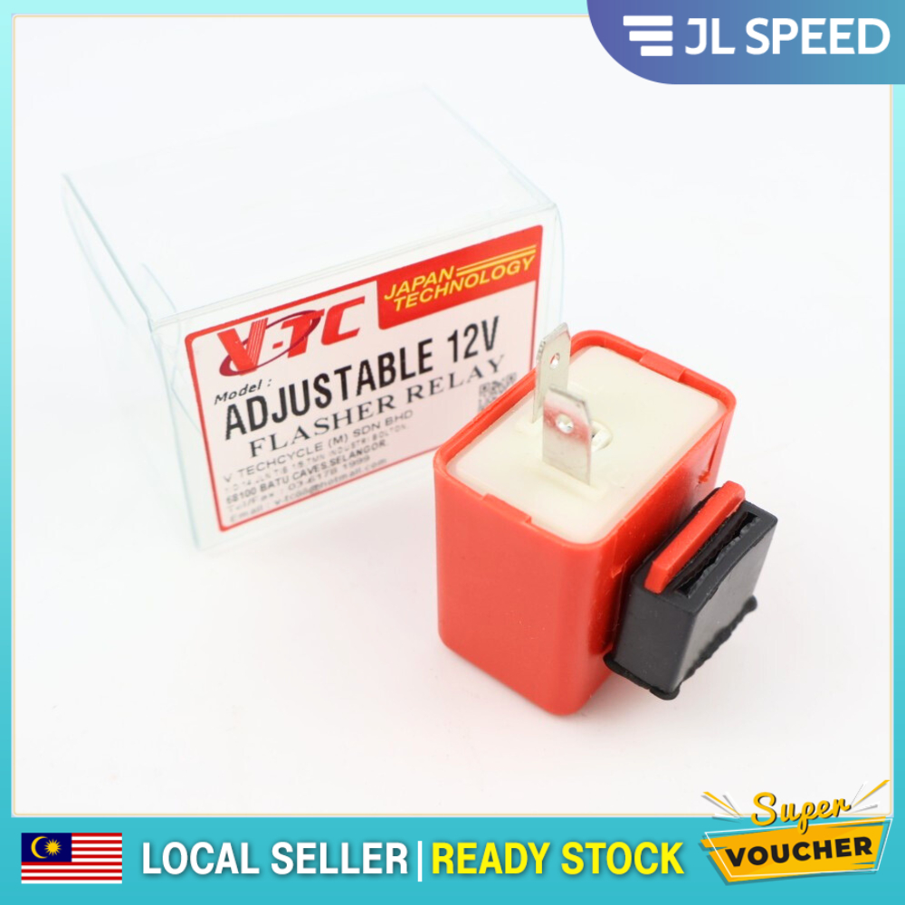 LED SIGNAL CONDENSER FLASHER RELAY 12V ADJUSTABLE VTC Y15ZR Y15 V1 LC ...