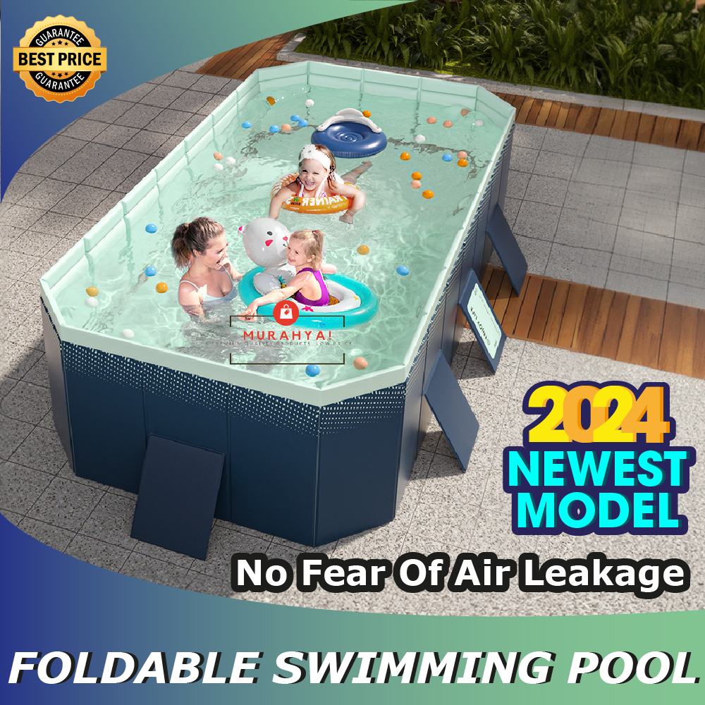[RM45 VOUCHER] Foldable Swimming Pool Newest Non Inflatable Indoor ...