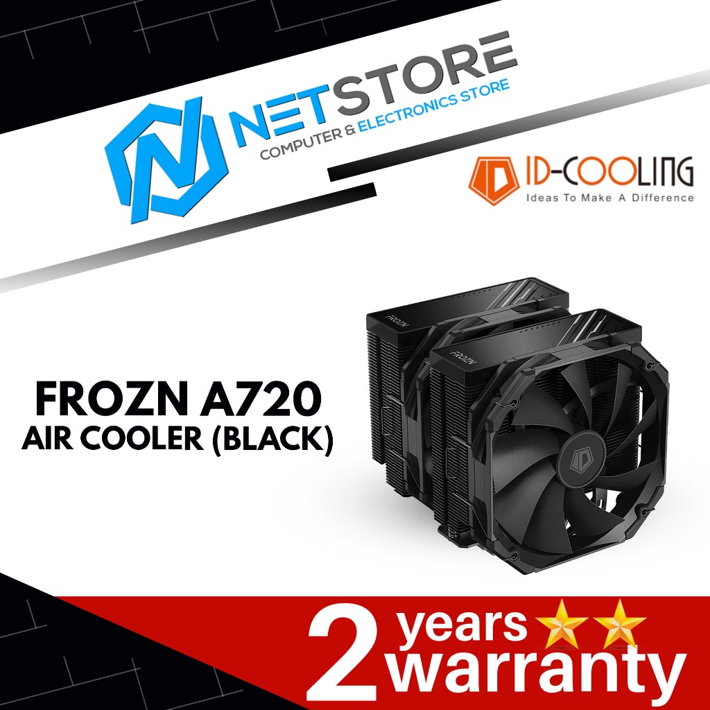 ID-COOLING FROZN A720 AIR COOLER - BLACK - ID-CPU-FROZN-A720-BLACK ...