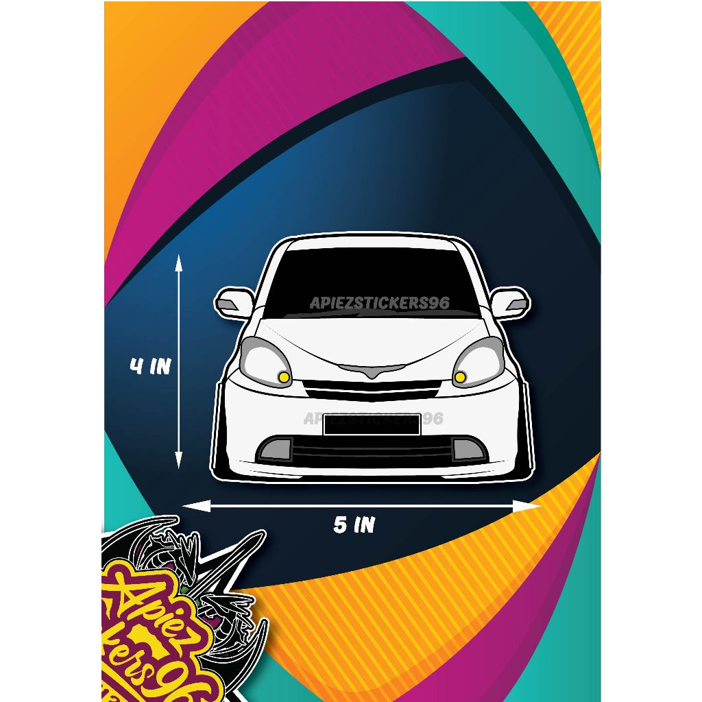 Sticker Myvi first model depan jenis tampal luar | Shopee Philippines