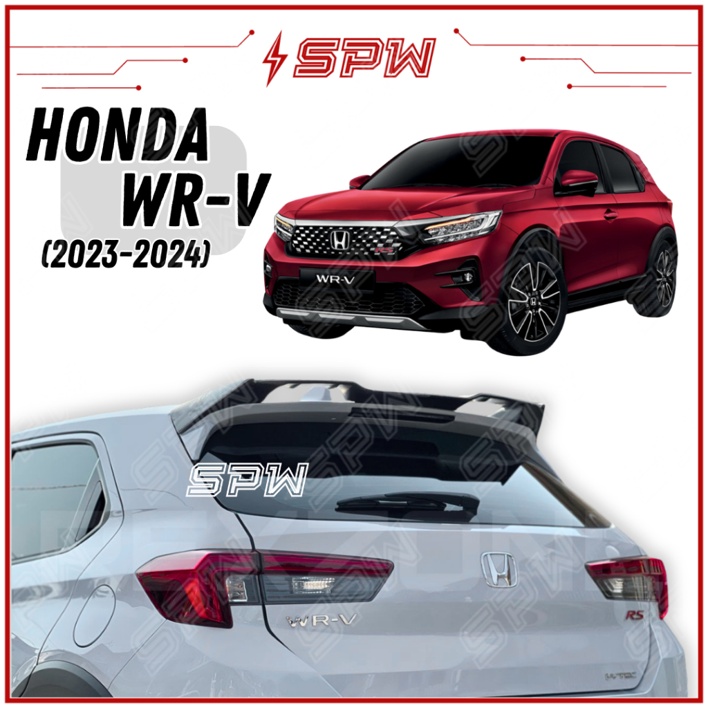 Honda WR-V (2023-2024) Spoiler (Sport Design) WRV Rear Trunk Spoiler ...