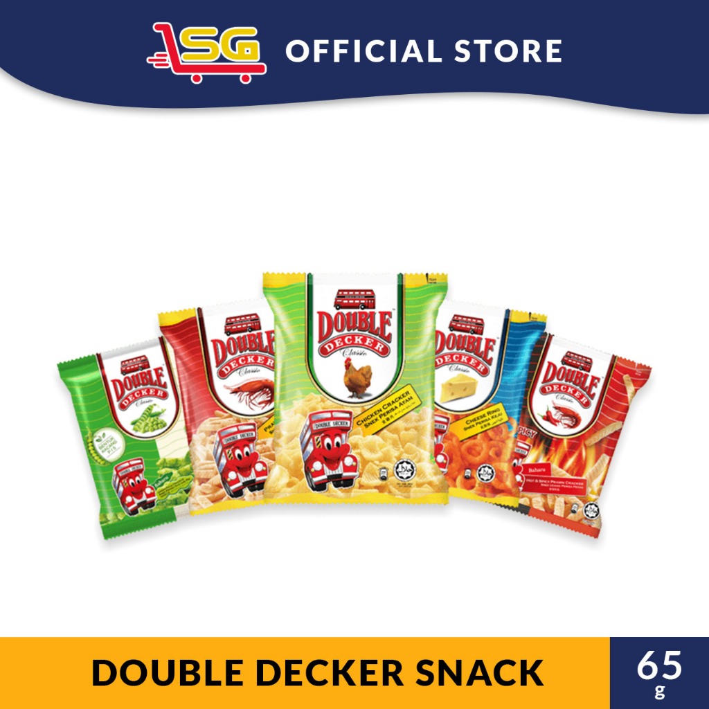 SG Mamee Double Decker Cracker Green Peas/Prawn/Ayam/Cheese Ring/Hot ...
