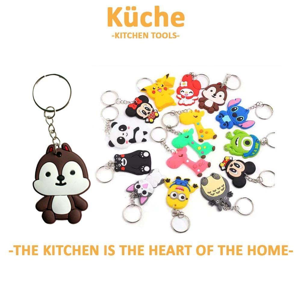 KUCHE Random Cartoon PVC Keychain Cute Creative Kids Children 创意卡通PVC ...