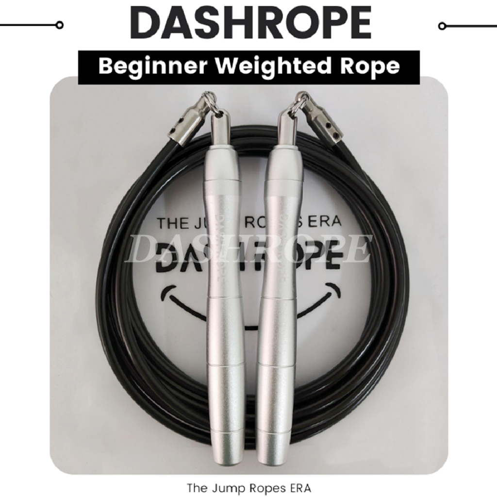 DASHROPE DR38 260g Weighted Jump Rope 6mm Heavy Cable Skipping Ropes ...