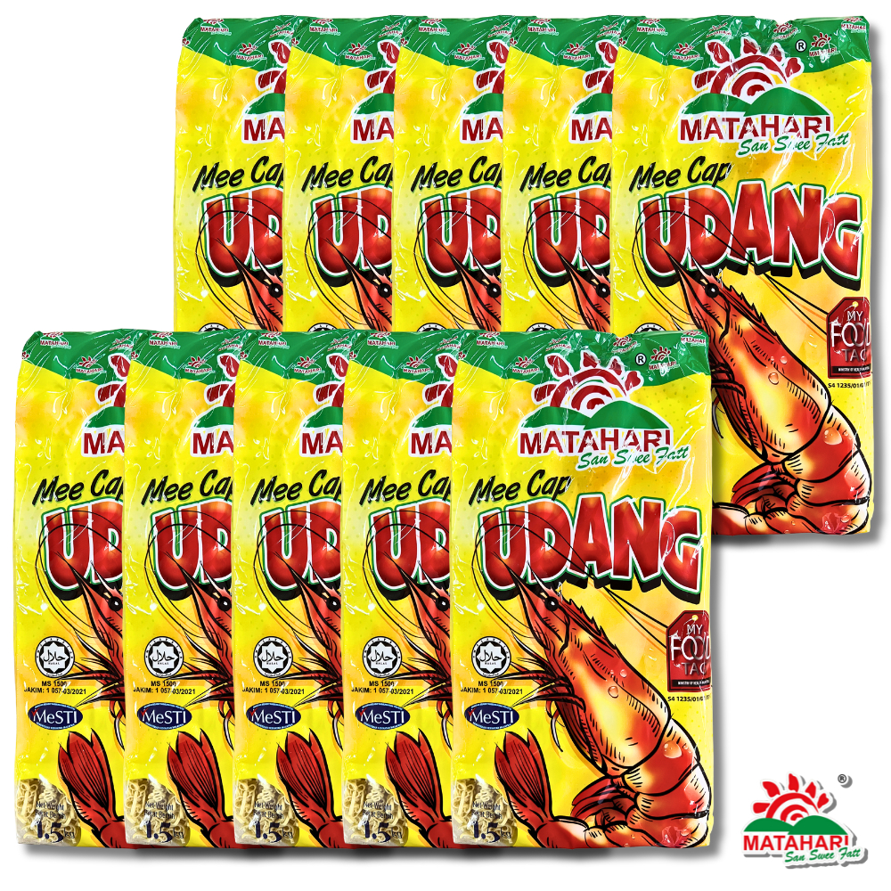 1.5kg x 10 packs Matahari Mee Cap Udang Halal Per Carton | Shopee ...