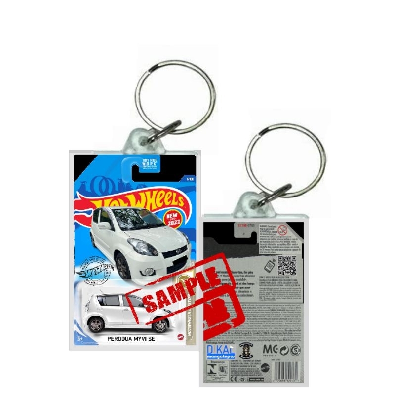 hot wheels mini keychain myvi se 08 white | Shopee Philippines