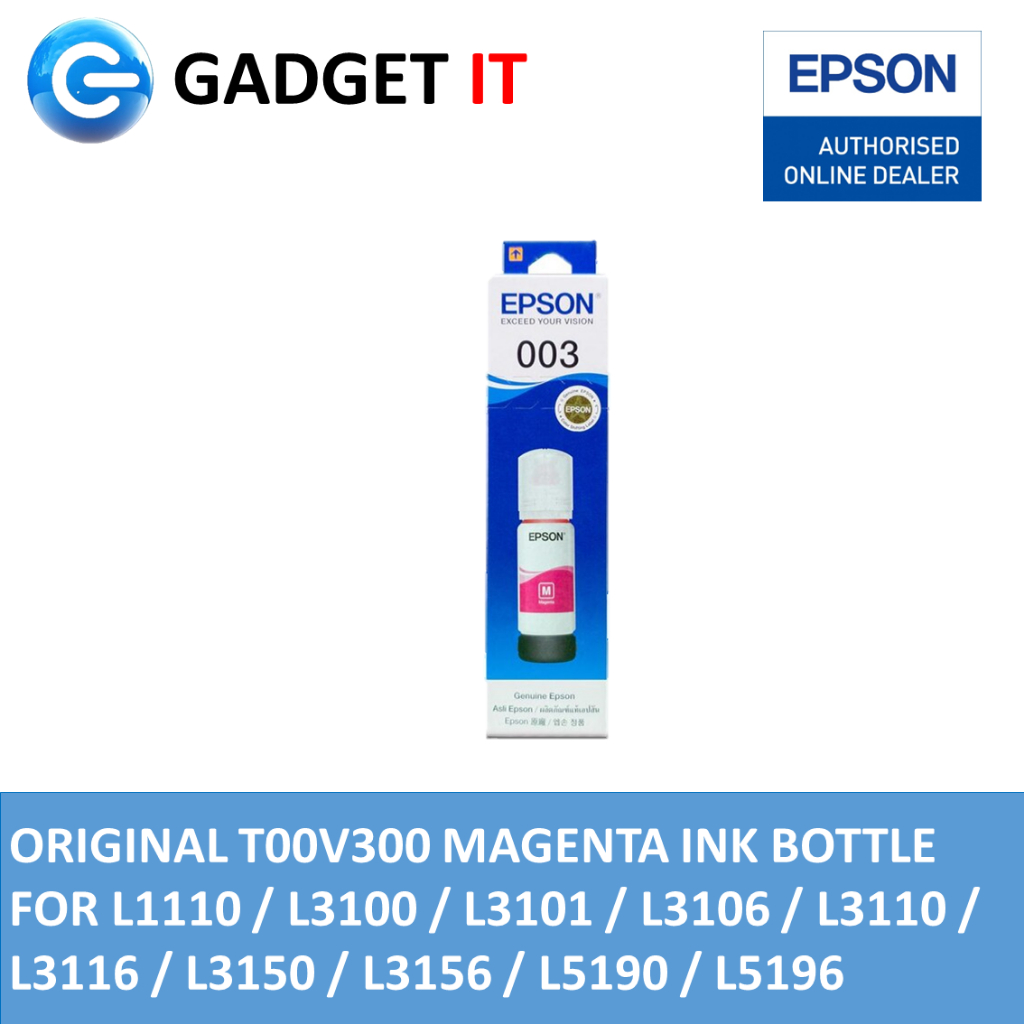 EPSON T00V300 MAGENTA L1110 / L3100 / L3101 / L3106 / L3110 / L3116 ...