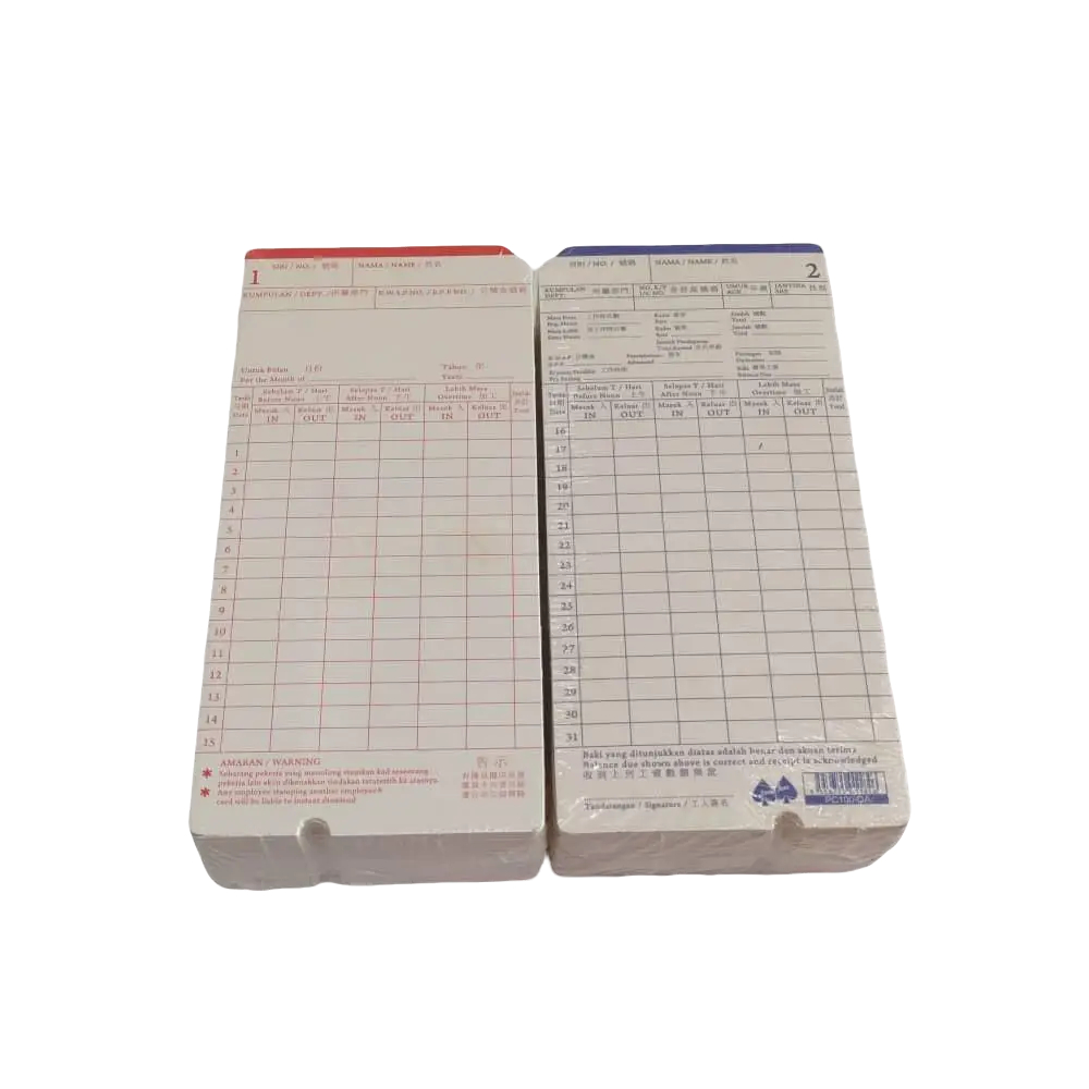 Double Aces Punch Card For Time Recorder 320Gsm (Standard) (100pcs/pack ...