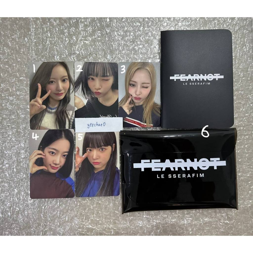 LE SSERAFIM 1st Fearnot Membership Kit (Photocard, Pouch + Stamp Book ...