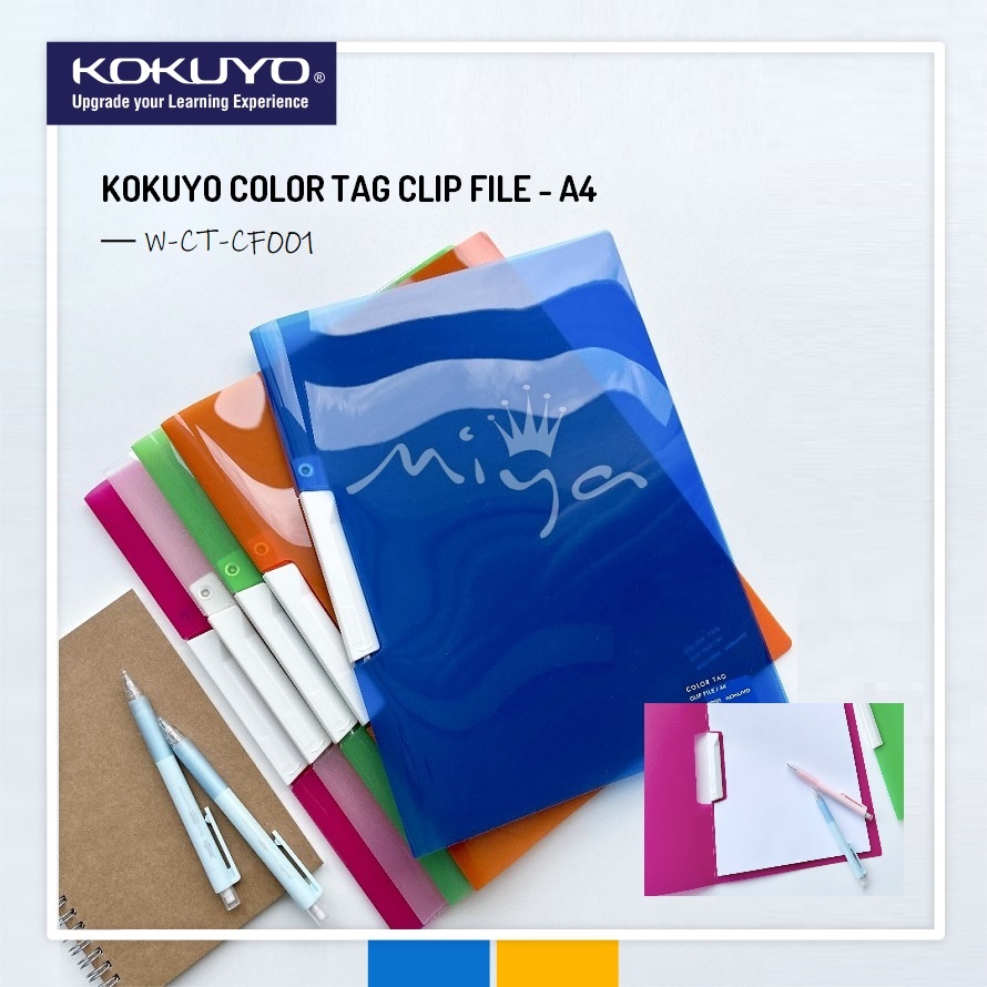 KOKUYO COLOR TAG CLIP FILE - A4 (CAPACITY APPROX. 20 SHEETS) | Shopee Philippines