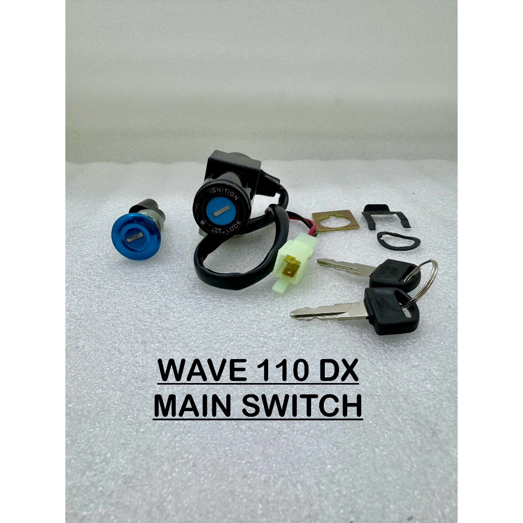Main SWITCH WAVE110 DX COMPLETE SET WAVE110 DX Motorcycle Key One SET ...