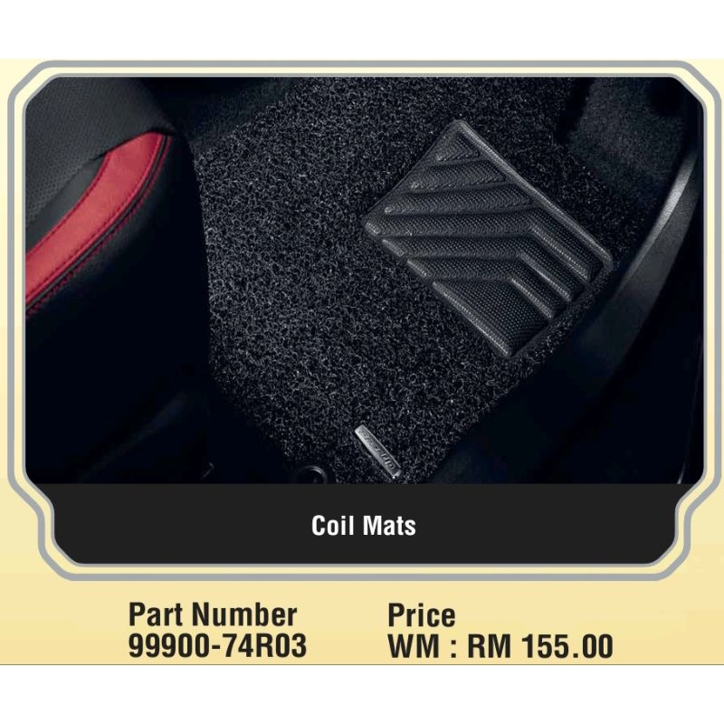 Perodua The All New AXIA Gear Up Coil Mats 2023) | Shopee Philippines