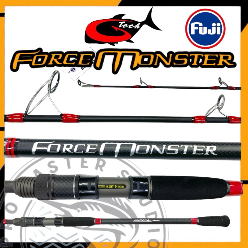 2024 GTECH FORCE MONSTER SPINNING BAITCASTING JIGGING BOTTOM ROD ...
