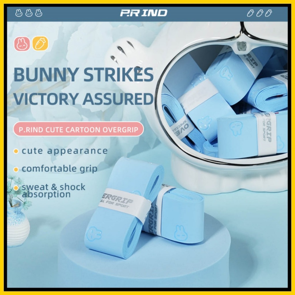 P.R IND CUTE CARTOON OVERGRIP 10 PCS (PURUI/PR) | Shopee Philippines