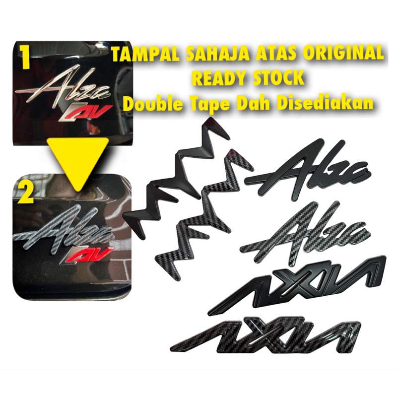 HITAM Emblem myvi gen3 alza new axia new pnp no need to open the ...